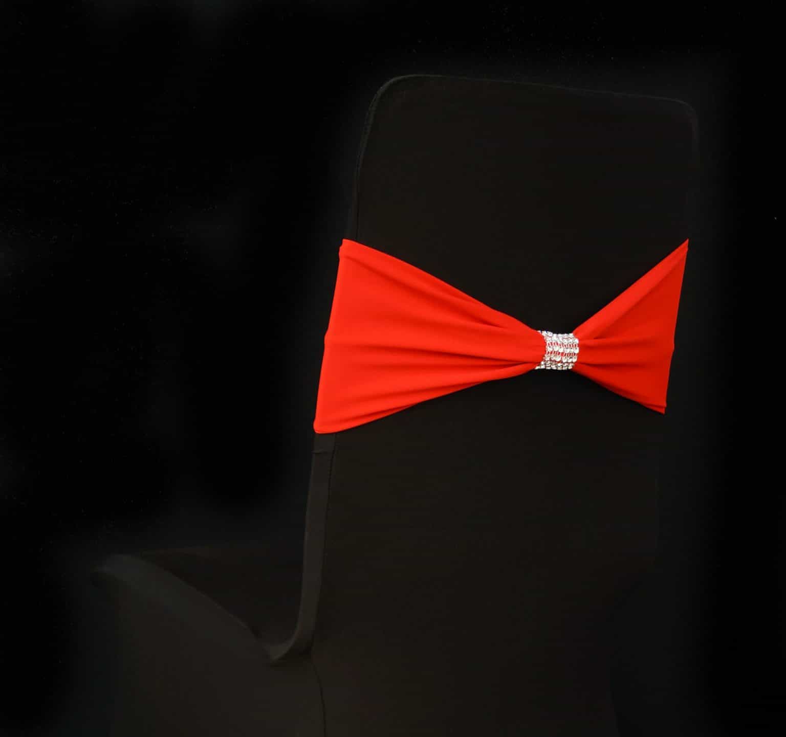 Diamante Buckle Chair Bands - Easy Fit Universal Fitment