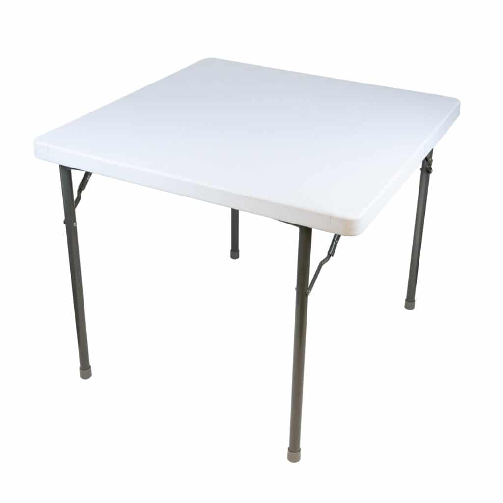 Square Trestle Table - 87cm Folding | Portable Fold-Flat Design