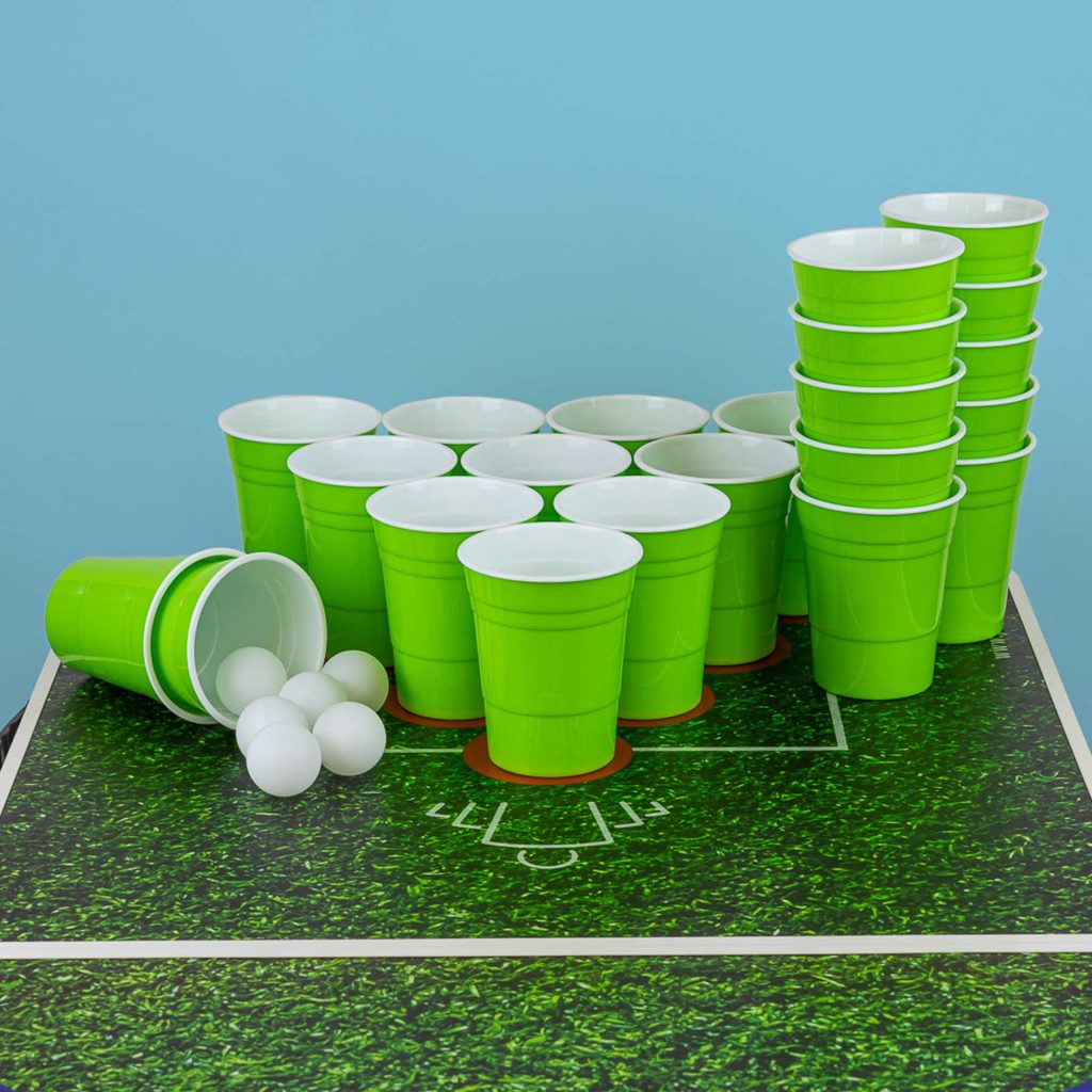 Reusable Beer Pong Cups - Pack of 22 with Beer Pong Balls | Party Game
