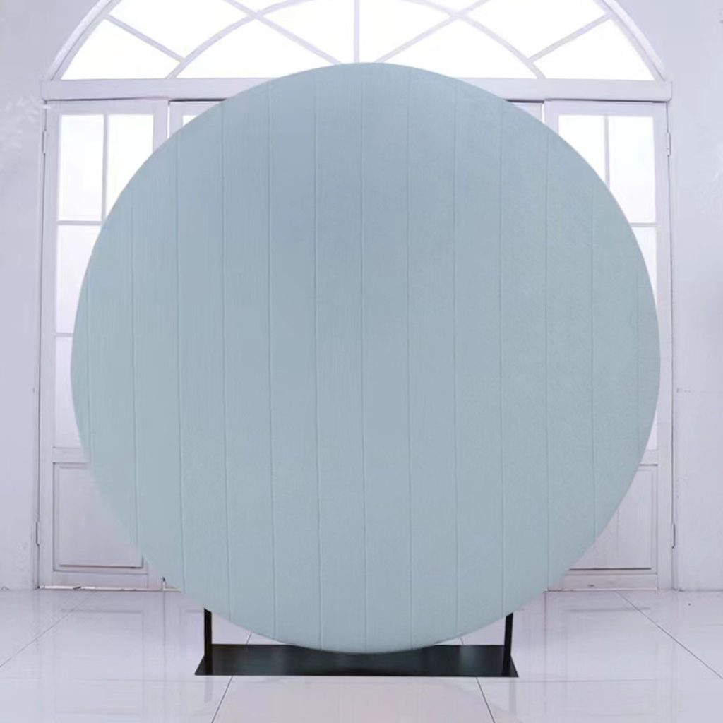 Round Backdrop Stand - 7 Foot (2.1m) Black Or White