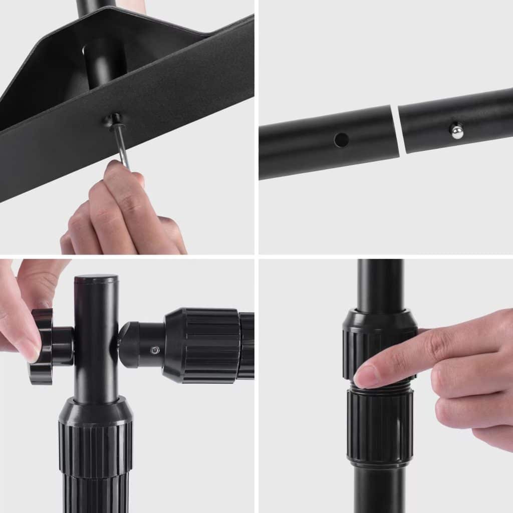 Telescopic Backdrop Stand - Easy Setup Adjustable 156cm-240cm