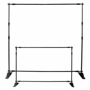 Telescopic Backdrop Stand - Easy Setup Adjustable 156cm-240cm