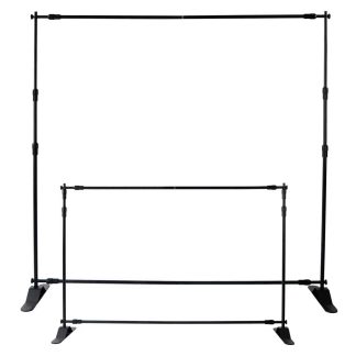 Telescopic Backdrop Stand - Easy Setup Adjustable 156cm-240cm