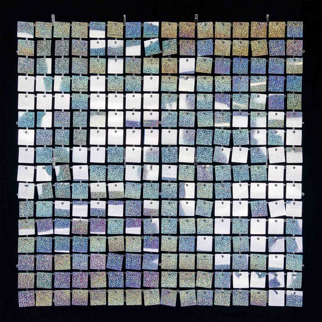 Shimmer Wall Backdrop - Reflective Holographic Sequins