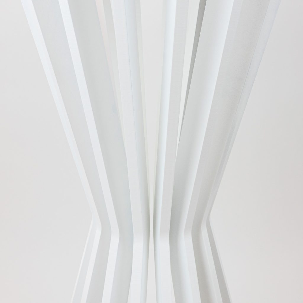MDF Straight Hourglass Plinth - White 80cm or 90cm | Pedestal