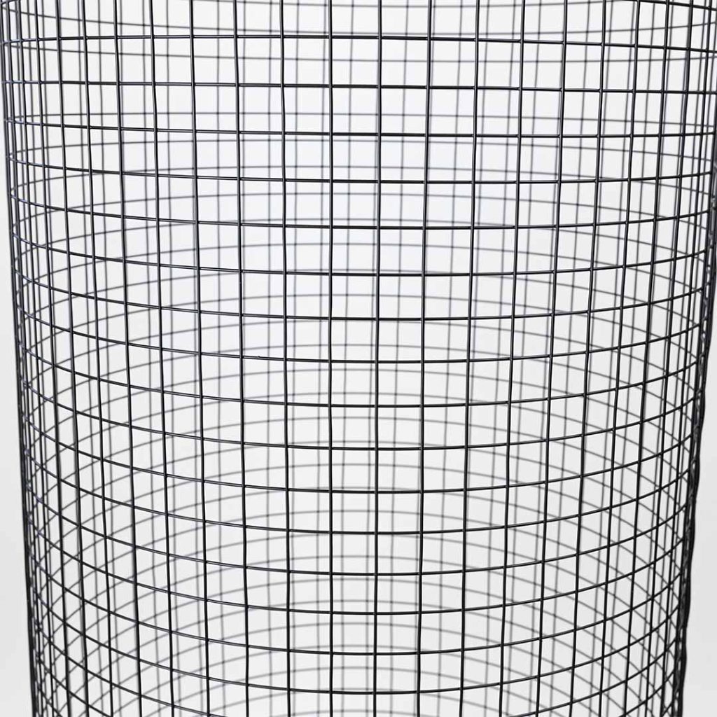Metal Mesh Wire Plinth 3-Pce Set - In White, Black Or Gold