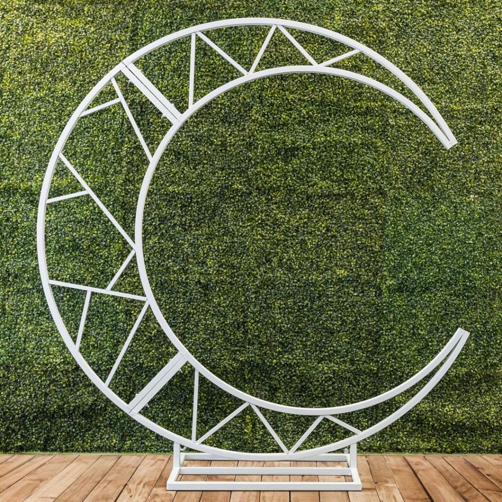 Crescent Moon Floral Arch