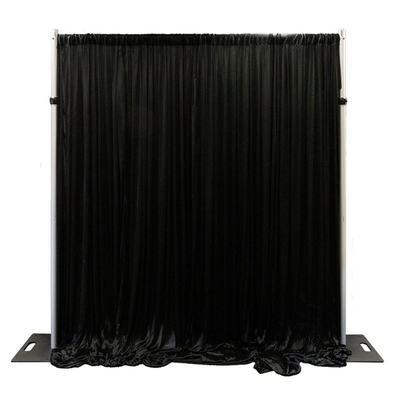 3m Ice Silk Backdrop Curtains - Black Or White