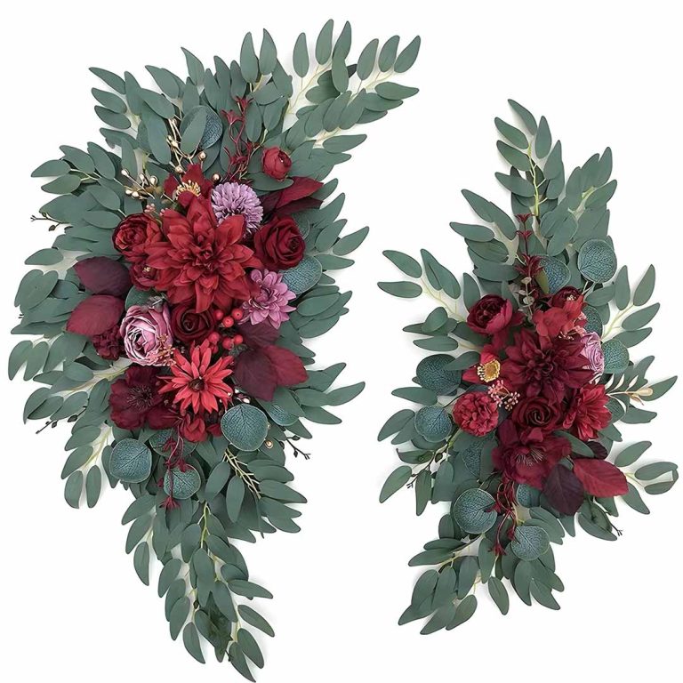 2-Piece Artificial Flower Swag Garland- Wedding Arches, Floral