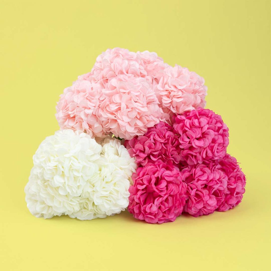 Artificial Hibiscus Flower Bunch - 40cm 7 Head Flower Bunch