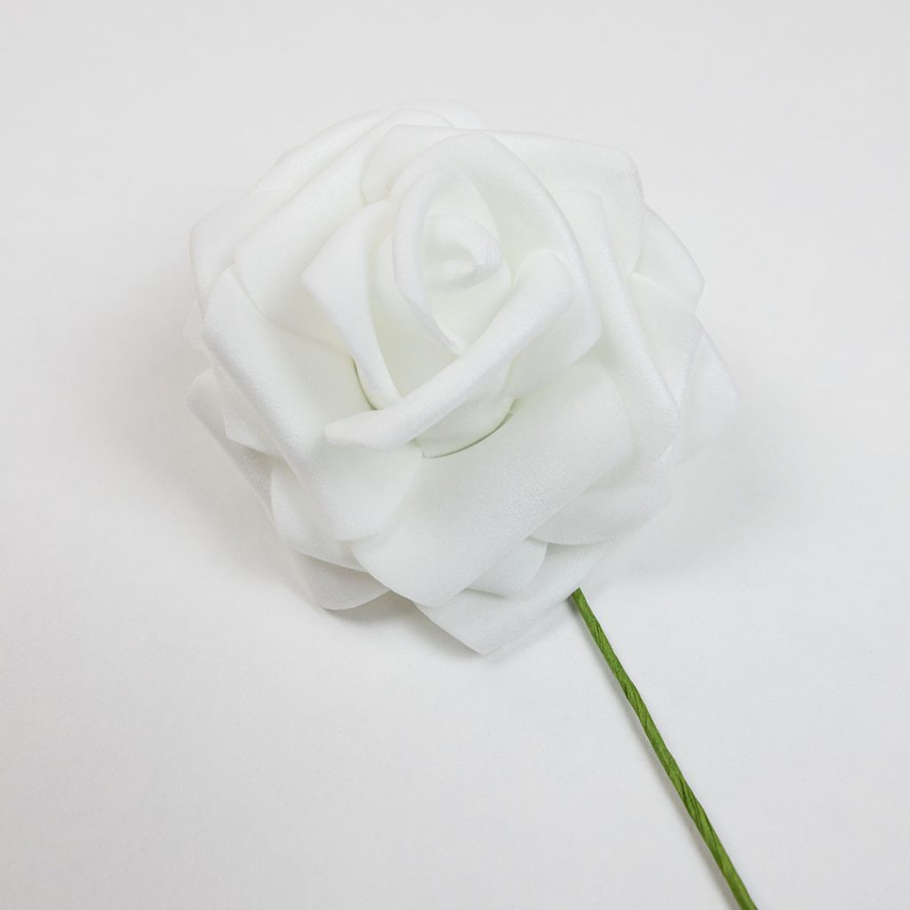 Artificial Rose With Wire Stem - 25 Pack | Floral Supplies