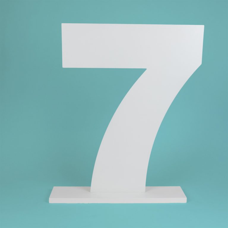 60cm MDF Birthday Numbers With Stand - 0 to 9 Available