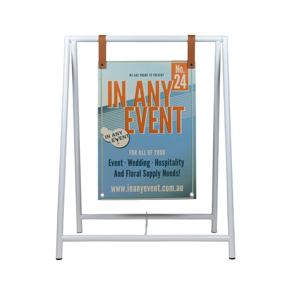 Faux Leather Signage Hanging Straps | Premium Sign Hangers