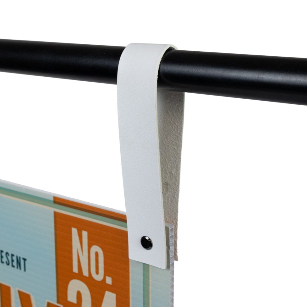 Faux Leather Signage Hanging Straps | Premium Sign Hangers