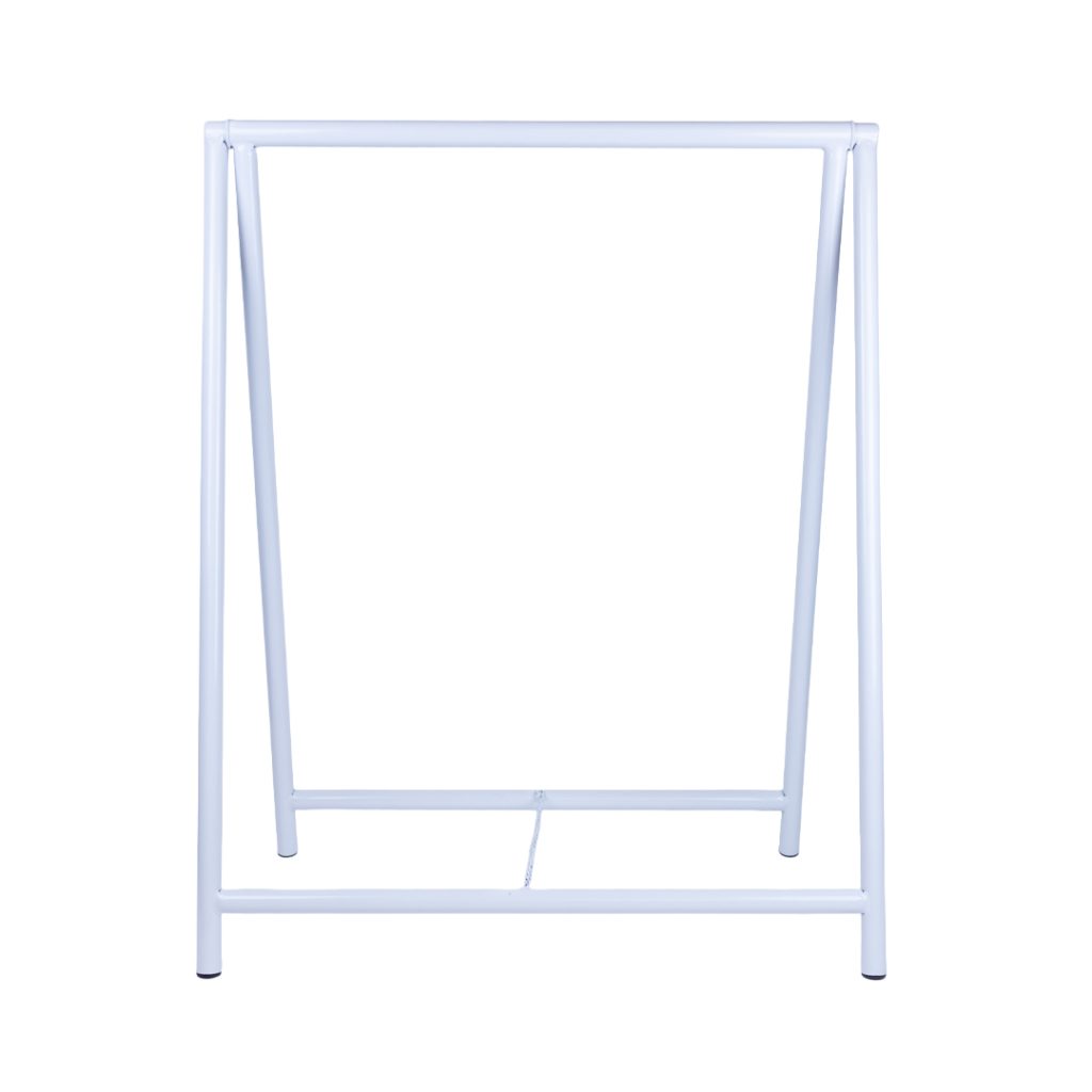 Metal A-Frame Signage Stand – 89cm White or Black Freestanding Sign Stand