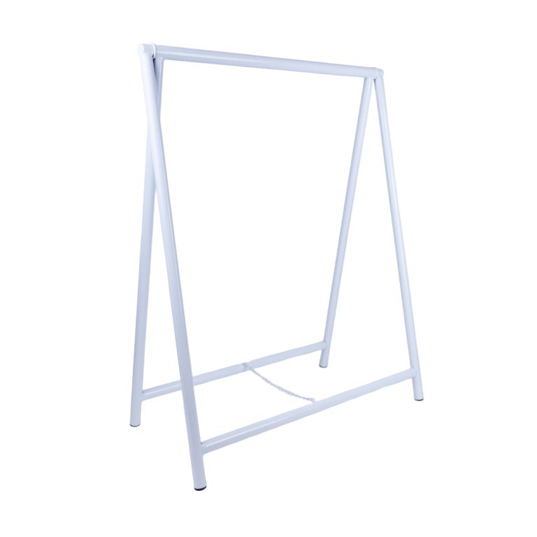 Metal A-Frame Signage Stand – 89cm White or Black Freestanding Sign Stand
